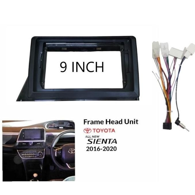 Jual SIAP KIRIM FRAME HEAD UNIT ANDROID 9 INCH TOYOTA SIENTA 2016 ...