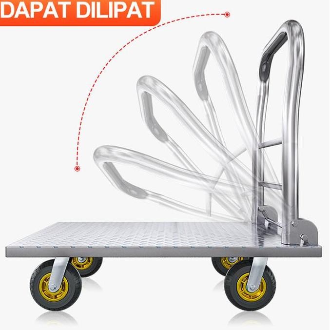 Jual Troli Baja Lipat Barang Hand Truck Flatbed Dolly Trolley Besi ...