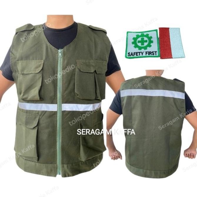 Jual Bisa Cod Rompi Polos Katelpak Rompi Bengkel Rompi Kerja Rompi ...