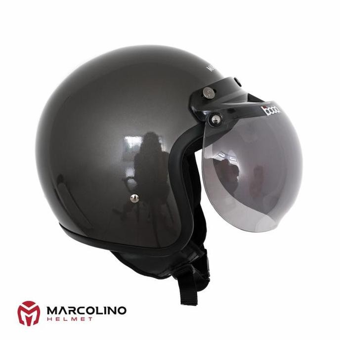 Jual Helm Bogo Retro Marcolino Edition Sni Grey Glossy Original Bogo ...
