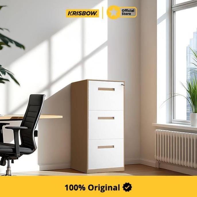 Jual KRISBOW FILING CABINET METAL - COKELAT BEIGE | Shopee Indonesia
