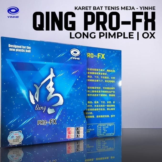 Jual KARET TENIS MEJA BINTIK YINHE QING PRO FX ORIGINAL | Shopee Indonesia