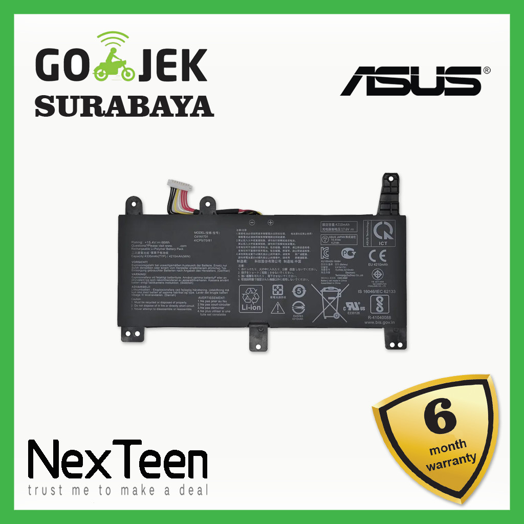 Jual Original Baterai Asus ROG STRIX G17 G712LU G712LV G712LW G712LWS ...