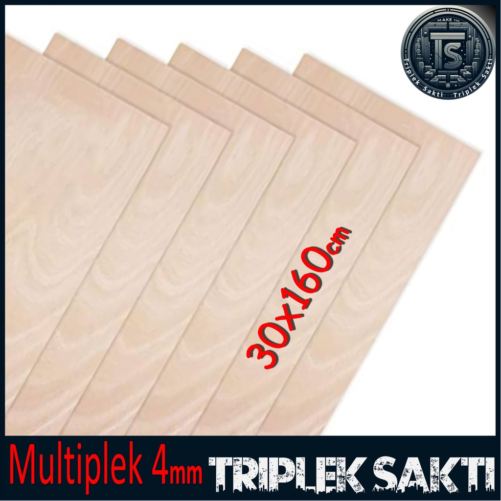 Jual Multiplek Triplek 4mm 30x160 cm ISI 3 LEMBAR ( 4 mm | 30x160cm ...