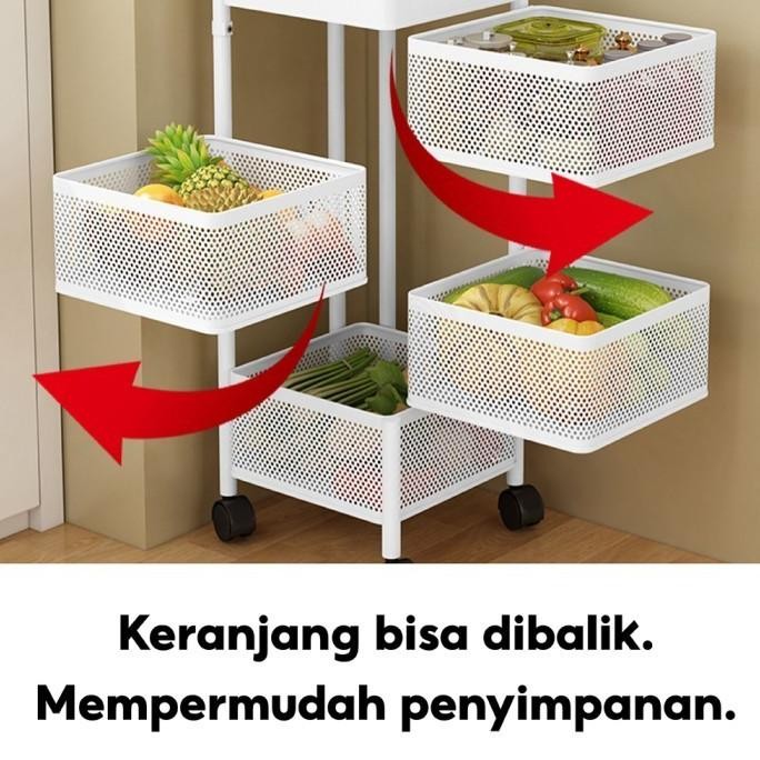 Jual BG Metal Storage Rak Susun Troli Besi Serbaguna Tingkat Model ...