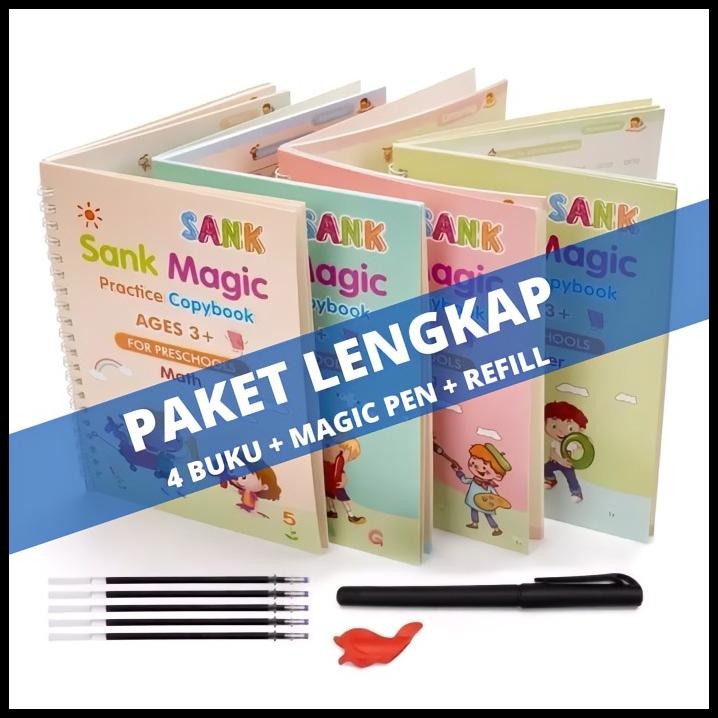 Jual Sank Magic Book 4 Set Lengkap - Paket Buku Ajaib Panduan Belajar ...