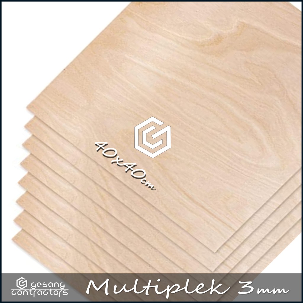 Jual Multiplek Triplek 3mm Full Ukuran 40x40 cm ( 3 mm | 40x40cm | 40 x ...