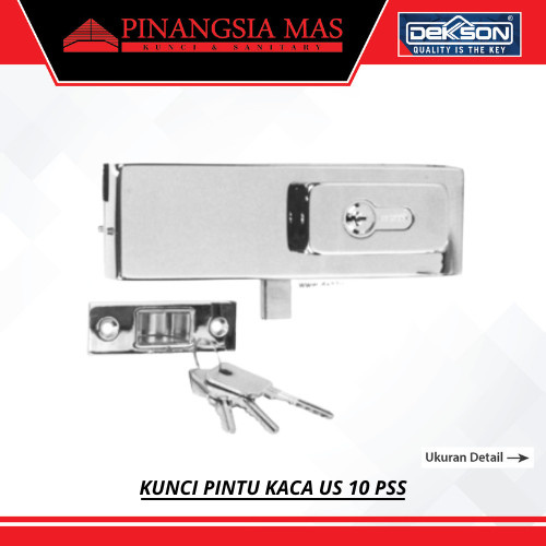 Jual KUNCI PINTU KACA TEMPERED DEKKSON US 10 PATCH FITTING | Shopee Indonesia