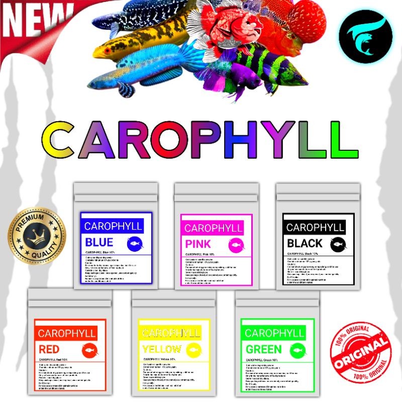 Jual PROMO!!! Pencerah & pewarna ikan CAROPHYLL red, blue, black ...