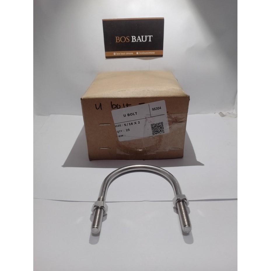 Jual BAUT U STAINLESS STEEL - U BOLT SUS 304 - KLEM PIPA SS304 - KLEM U ...