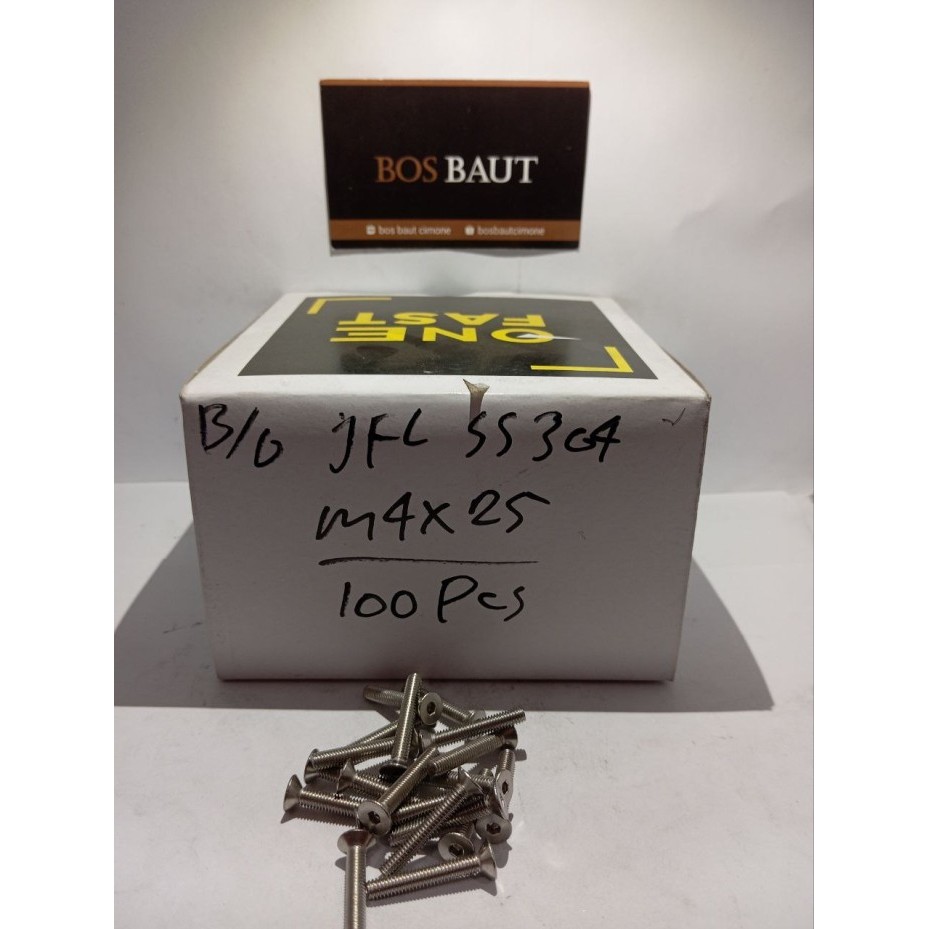 Jual BAUT VERSENG KUNCI L STAINLESS STEEL - BAUT JFL SS304 - NEX SOCKET COUNTERSUNK BOLT SUS 304 ...