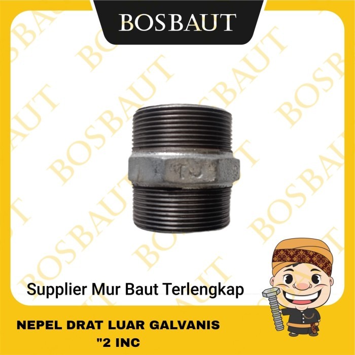 Jual DOUBLE NIPPLE / NEPEL DRAT GALVANIS 2" G-BRAND | Shopee Indonesia