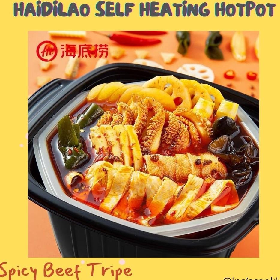 Jual Haidilao Self Heating Instant Hotpot /Hai Di Lao Spicy Beef Tripe Hotpot / Malatang /Tomato ...