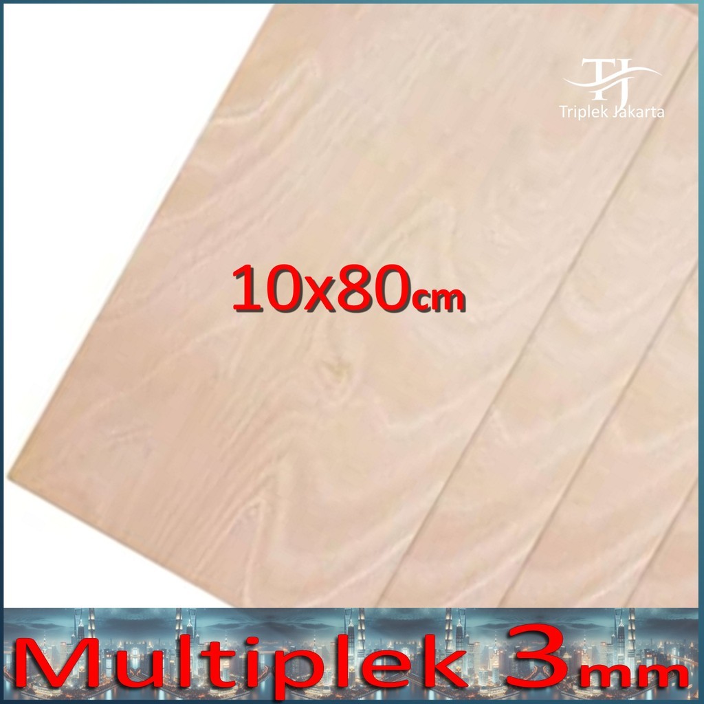 Jual Multiplek/Triplek 3mm 10x80 cm ISI 2 LEMBAR | Shopee Indonesia