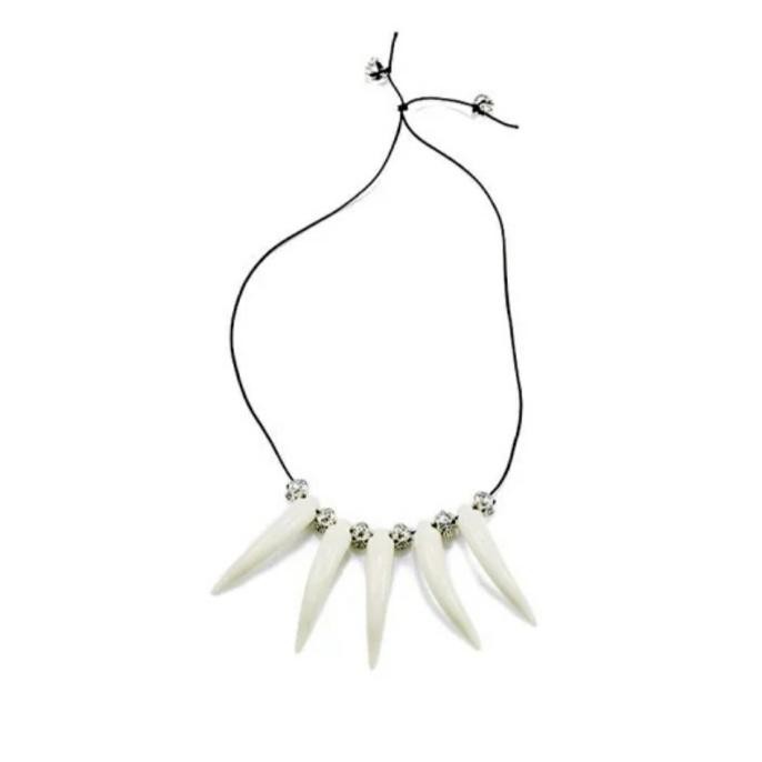 Jual Indian Traditional Tooth Necklace Native Indian Costume Prop ...
