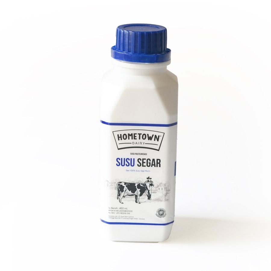 Jual Hometown Fresh Milk (Susu Sapi Segar) 450ml | Shopee Indonesia