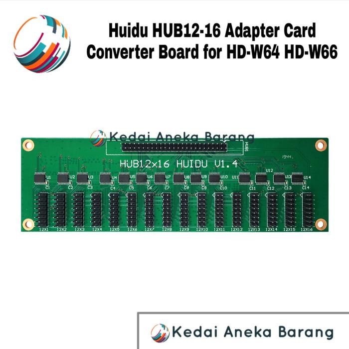 Jual HUB Adapter Card Extension Huidu HUB12-16 for HD-W64 Running Text ...