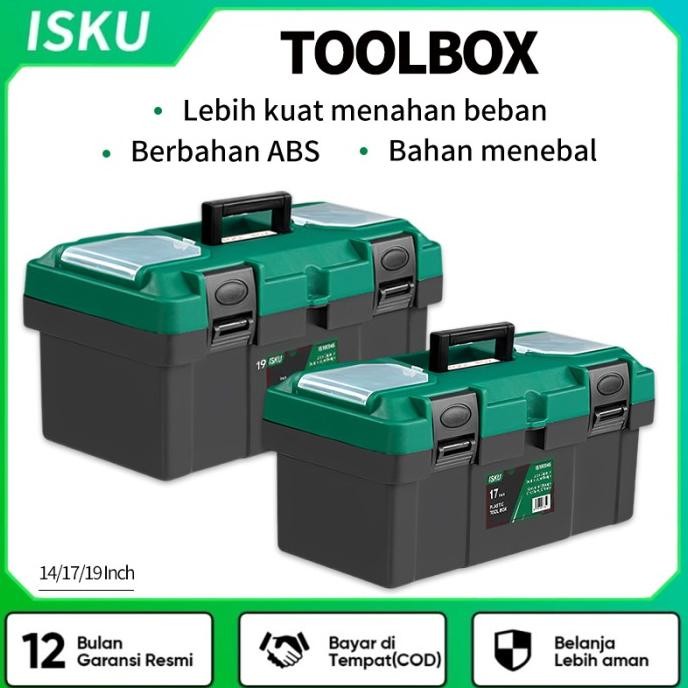 Jual TOOL BOX BESAR ISKU KOTAK PERKAKAS UKURAN BESAR 19" TOOLBOX 17 ...