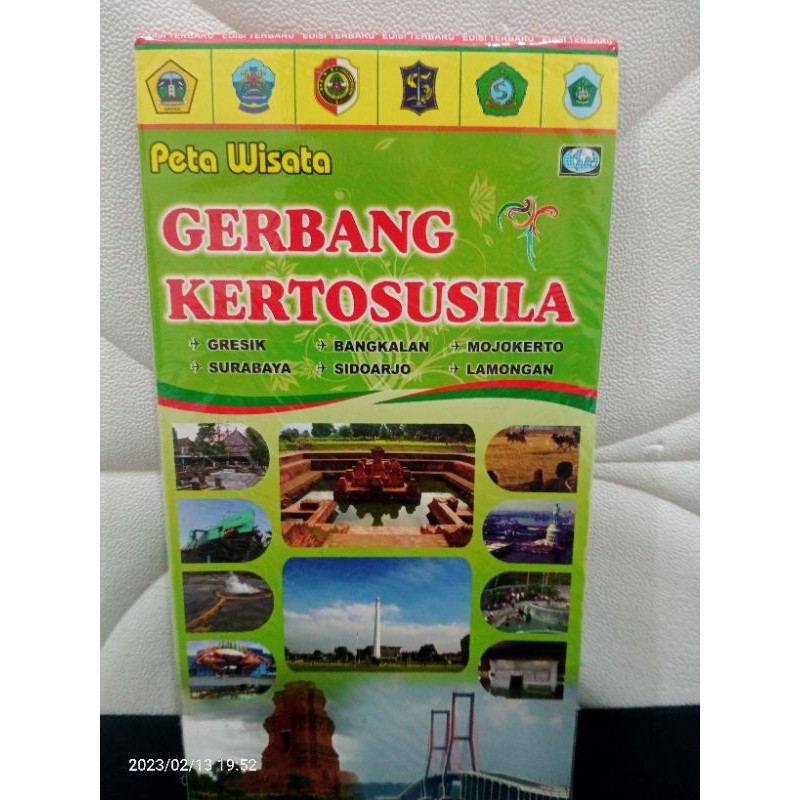 Jual Peta Wisata Gerbangkertosusila (gresik,bangkalan,mojokerto ...