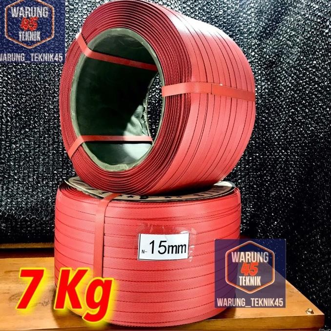 Jual BARU!! Tali Straping strapping band plastik 15mm tali packing klam ...