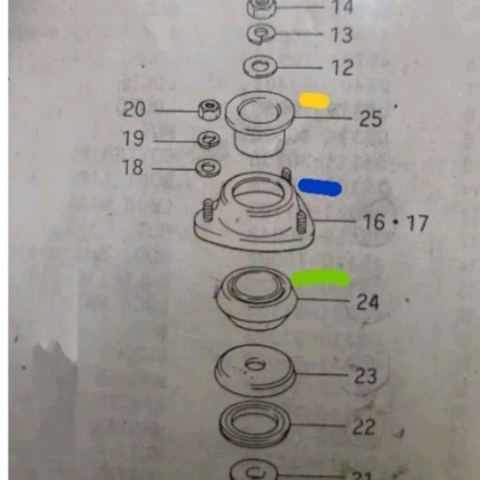 Jual New Besi Support Shock + Karet Support Shock +Mangkok Lonceng ...