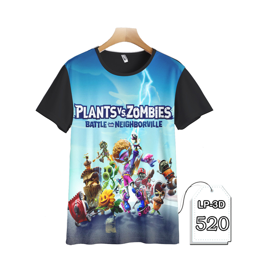 Jual Baju Plants vs. Zombies Baju Anak dan Dewasa 3D Game Animasi LP3D ...