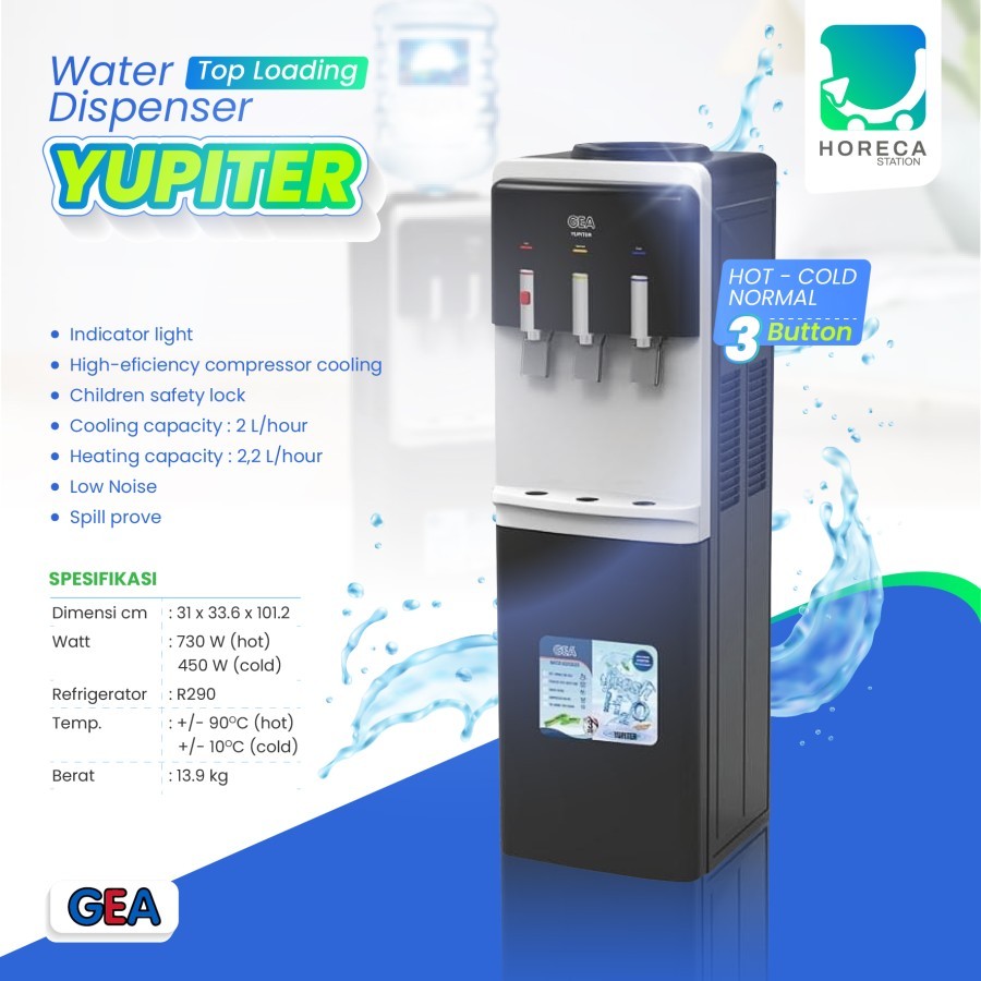 Jual GEA Water Dispenser YUPITER ( Galon Air Atas ) | Shopee Indonesia