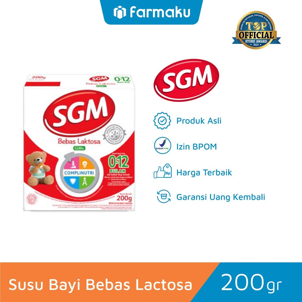 Jual SGM LLM - Susu Formula Bebas Lactosa untuk 0-12 Bulan - 200 gr ...
