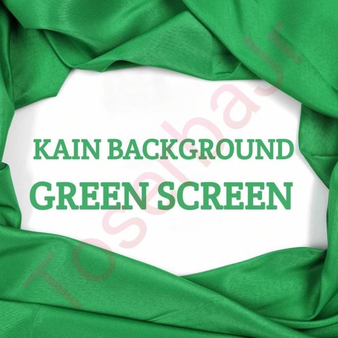 Jual Kain Background Backdrop Latar Foto Studio / Kain Green Screen ...