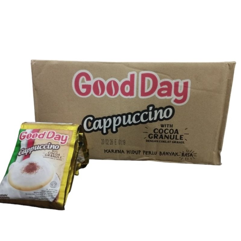 Jual Good Day Cappuccino 1 Dus isi 12 renceng x 10bungkus x 25gr [Dus ...