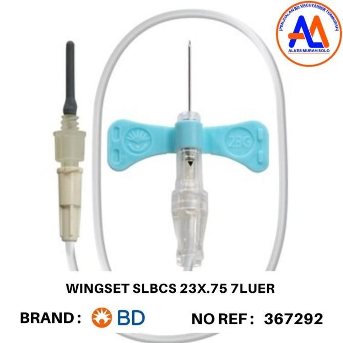 Jual BD Vacutainer safety lock wingset SLBCS 23 x 75 7LUER 50pcs ...