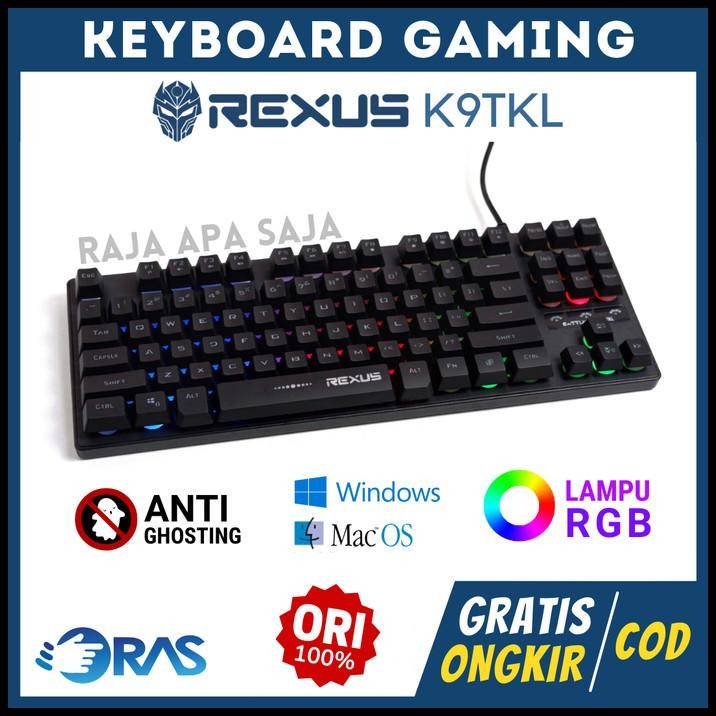 Jual Keyboard Gaming Mechanical Rexus Rgb Kiboard Kibord Laptop Pc ...