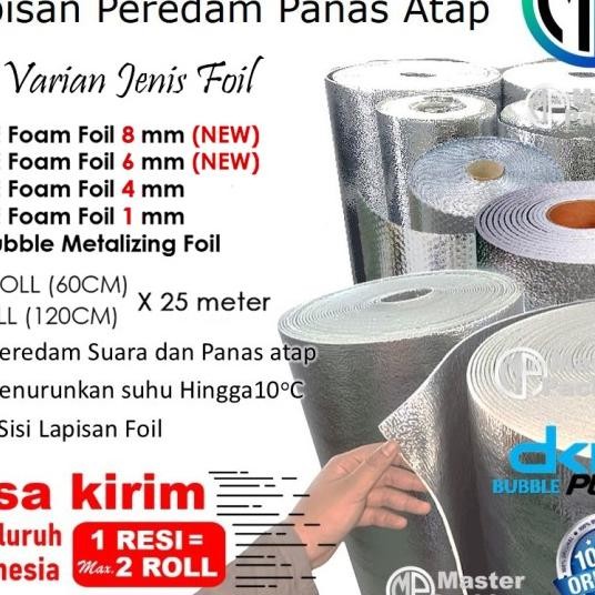 Jual Pe Foam Foil Dkm 120Cm X 25M / Bubble Alumunium Foil / Insulation ...