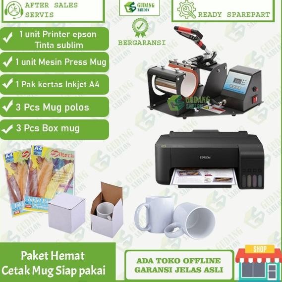 Jual New | Baru Paket Sablon Cetak Mug ( Mesin Press Mug + Printer ...