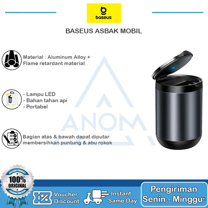Jual BASEUS CAR ASHTRAY CUP TEMPAT SAMPAH ABU ROKOK ASBAK ROKOK MOBIL ...