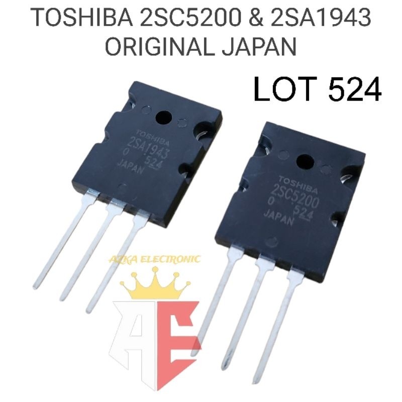 Jual TRANSISTOR TOSHIBA C5200 & A1943 2SC5200 2SA1943 LOT 524 ORIGINAL | Shopee Indonesia