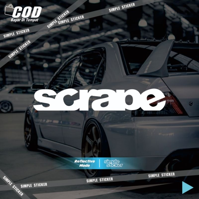 Jual sticker scrape | stiker scrape jdm | sticker cutting | reflective ...
