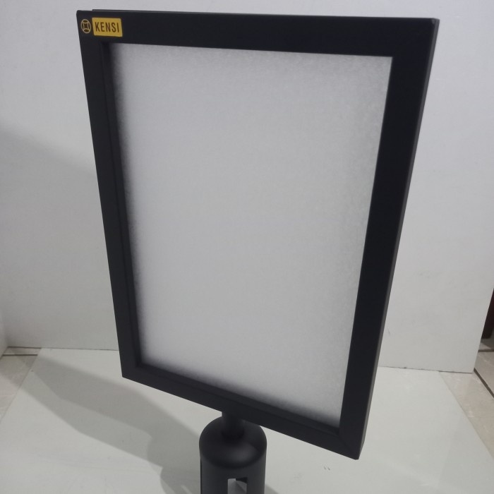 Jual PROMO! Sign Board FRAME DISPLAY A4 Potrait Signage Hitam papan ...