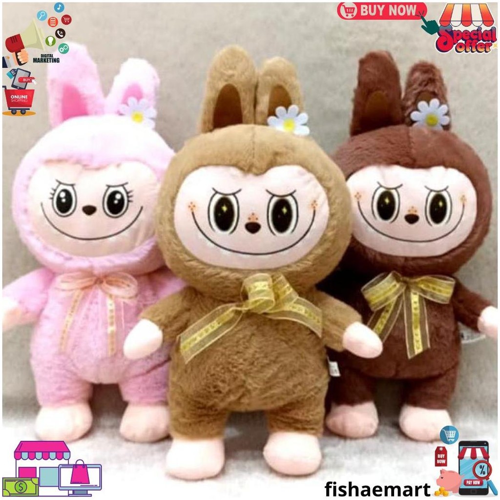 Jual Boneka Labubu Jumbo The Monster 50 Cm Heart Macaron Unofficial D ...