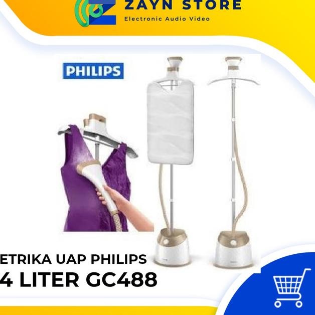 Jual Philips Steamer Gc488 Setrika Uap Baju Berdiri Gc488/60 14 Liter ...