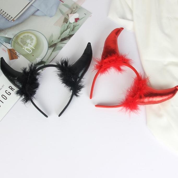 Jual XCF Bando Tanduk Devil Kostum Pesta Natal Halloween Murah Tanduk ...