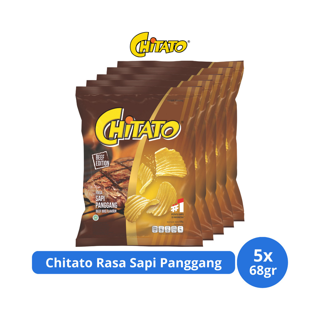 Jual Chitato Keripik Kentang Rasa Sapi Panggang 68gr x 5 pcs | Shopee ...