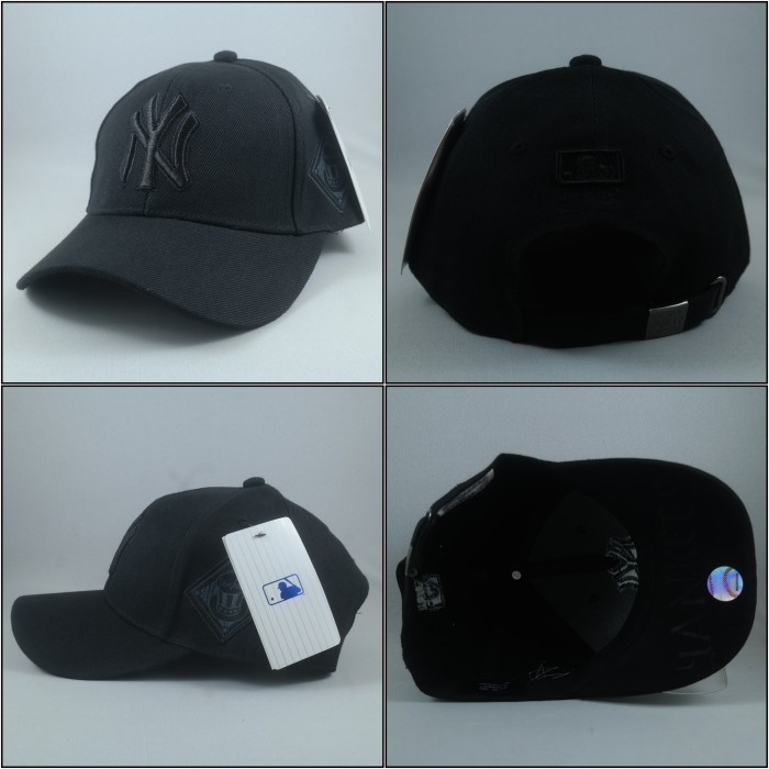 Jual Produk Ready TOPI SNAPBACK MLB MELENGKUNG NEW YORK YANKEES HITAM ...