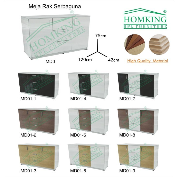 Jual Meja Rak Kabinet Serbaguna HPL | Shopee Indonesia