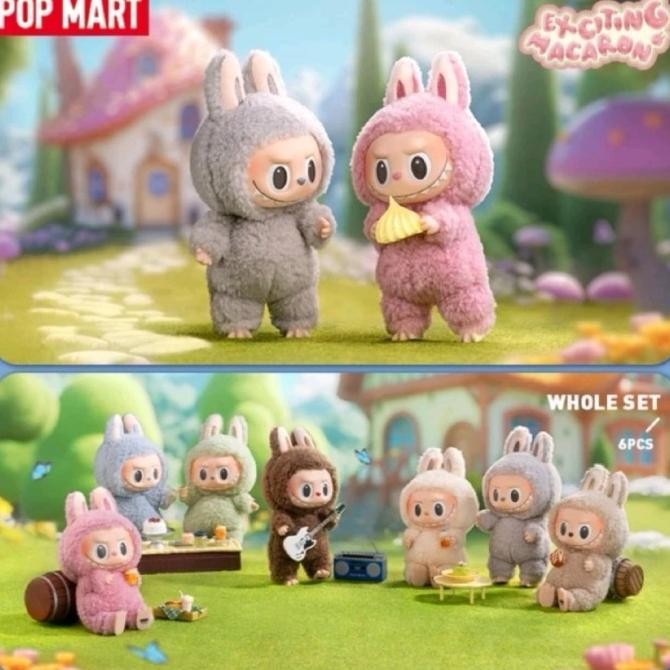 Jual popmart boneka labubu exciting macaron vinyl face blind box ...