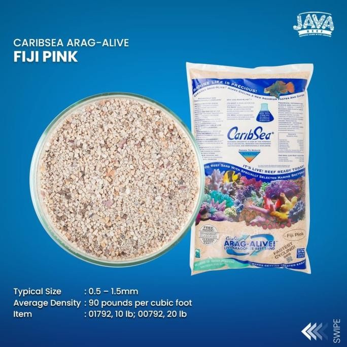 Jual Caribsea Arag-Alive Fiji Pink Live Sand - 10 kg | Shopee Indonesia