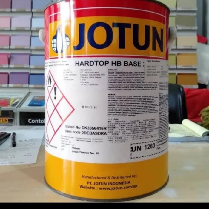 Jual Cat Jotun Hardtop HB 0099 Hitam Doff 5 Liter Galon 2 Komponen ...