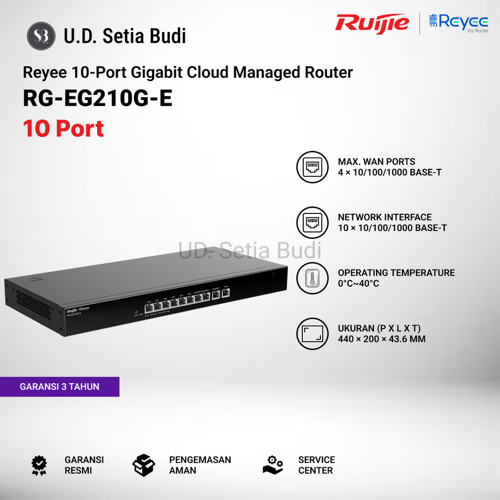 Jual Ruijie Reyee RG-EG210G-E Reyee 10-Port Gigabit Cloud Managed ...