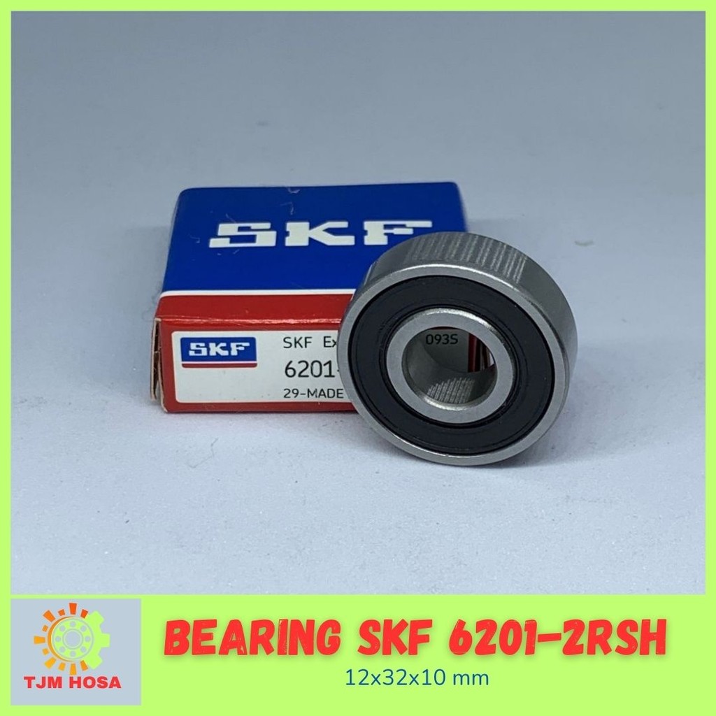 Jual Ball Bearing SKF 6201-2RSH Italy Laher Klaher Tutup Besi Dua Sisi ...