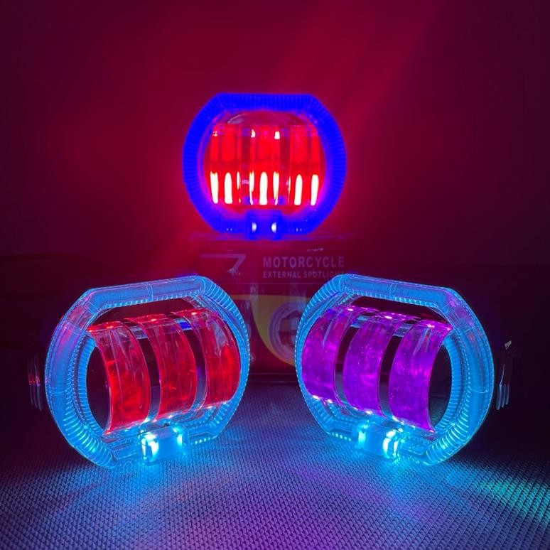 Jual 11,11 Lampu Utama Led Projector Biled 3 Lensa 8D Projie Biled ...